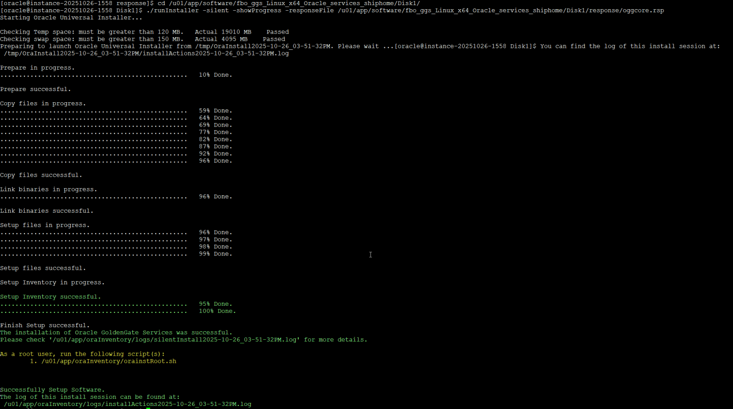 How to Install and Secure Oracle GoldenGate 23ai Using Silent Mode (Step-by-Step Guide ...